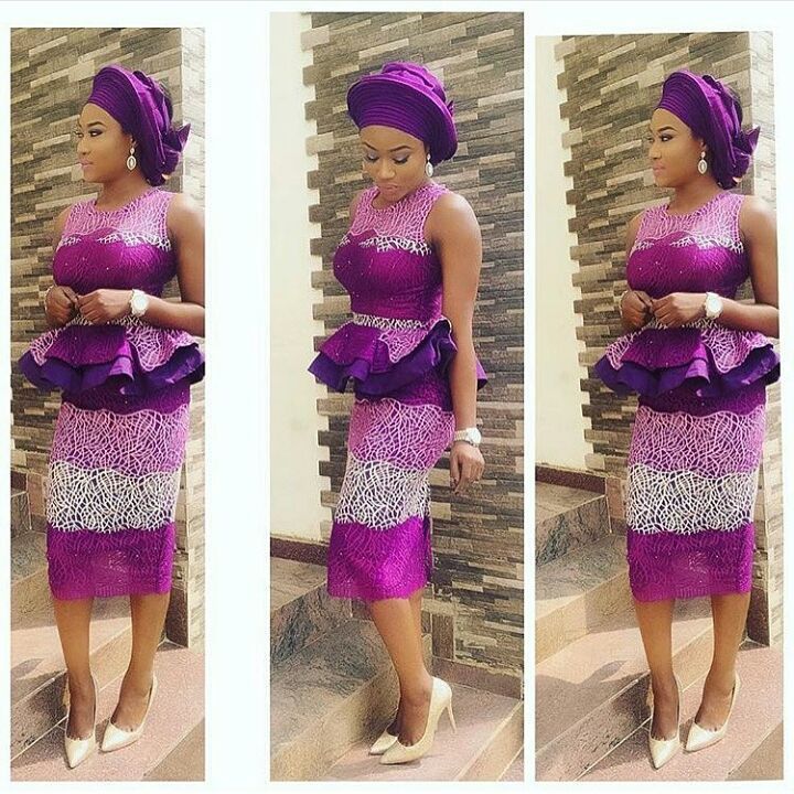 Pink Colour Combinations Aso Ebi Style Blouse And Skirt Dezango Fashion Zone