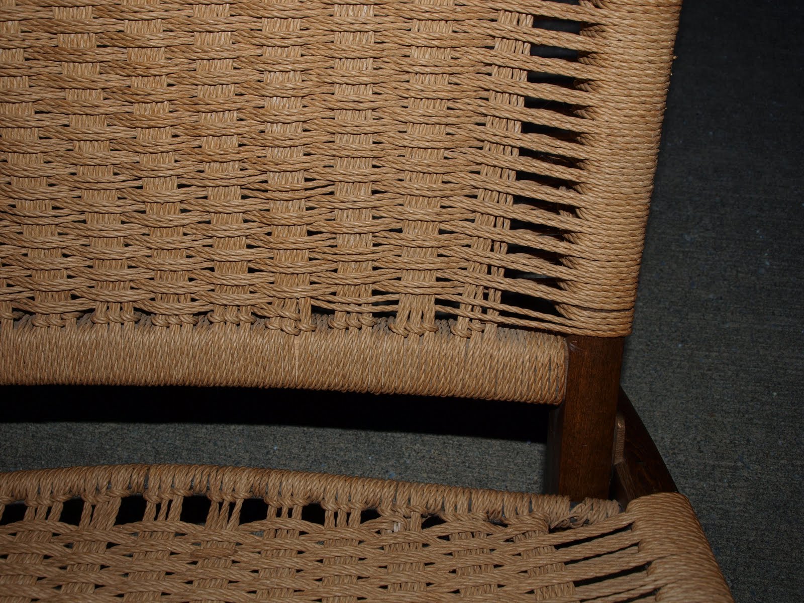 Funky Home Finds: For Sale: Wegner Style Danish Modern Paper Rope Cord ...