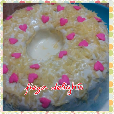 FIEZA DELIGHTS: KEK RED VELVET KUKUS TOPPING CHEESE MELELEH