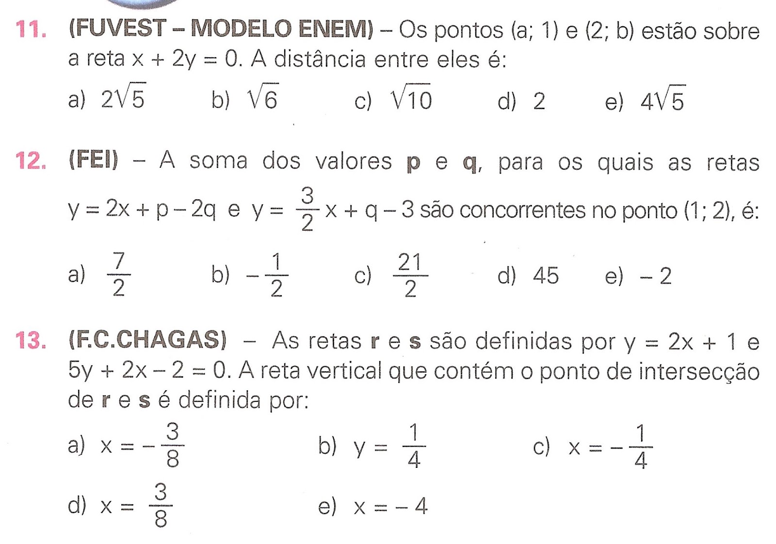 Matemática Moderna.: 3º Ano E. M.