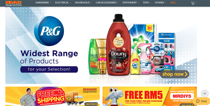 Shopping Online di Laman Web Mr.Diy La Pulak