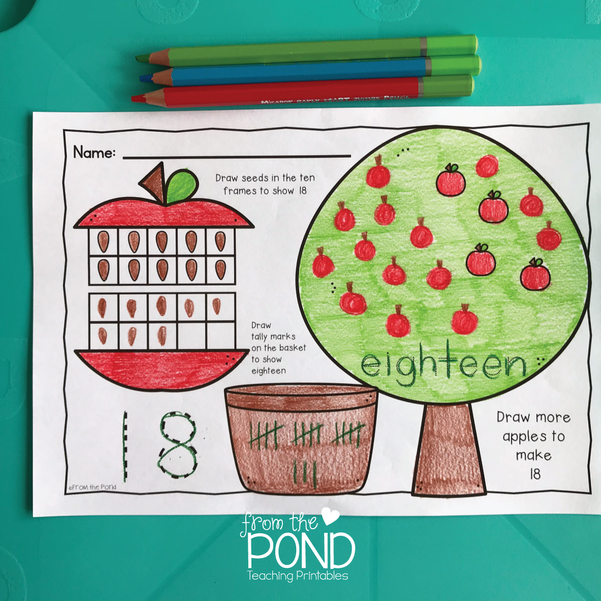 Learn Numbers - Apple Style! | From the Pond