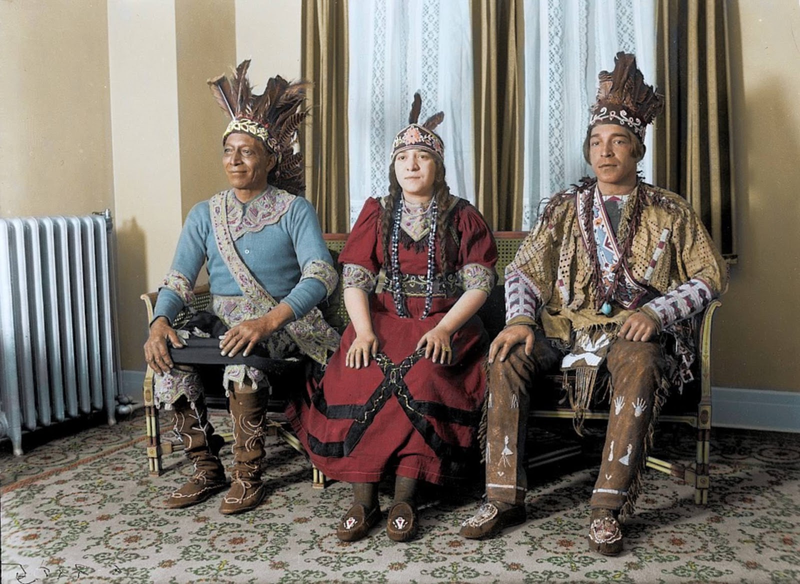 Historical Colorized Pictures Show Native Americans at the White House ...
