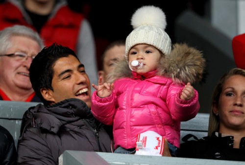 Football Stars: Luis Suarez Wife Sofia and Daughter New Photographs