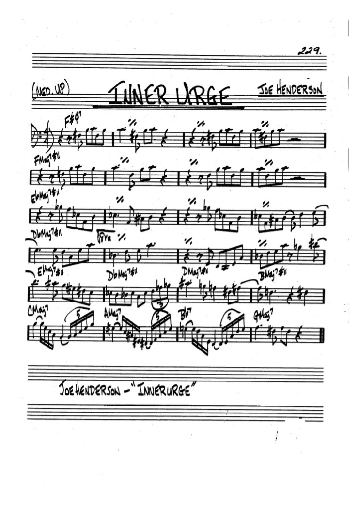 Joe Henderson - Inner Urge | Partituras para Bajo