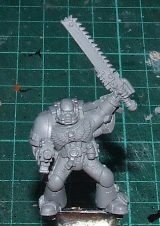 Marching in Colour: GW Space Marine Captain, Dark Angels Chapter