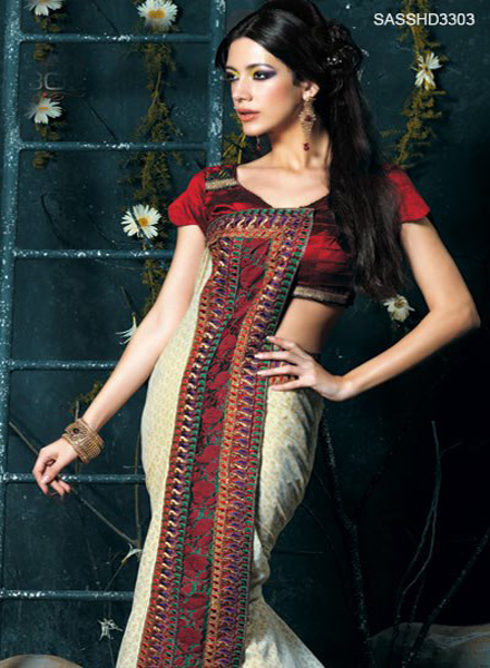 Simple Elegance Party Sarees 2013 By Cbazaar | Elegant Indian Fashion ...