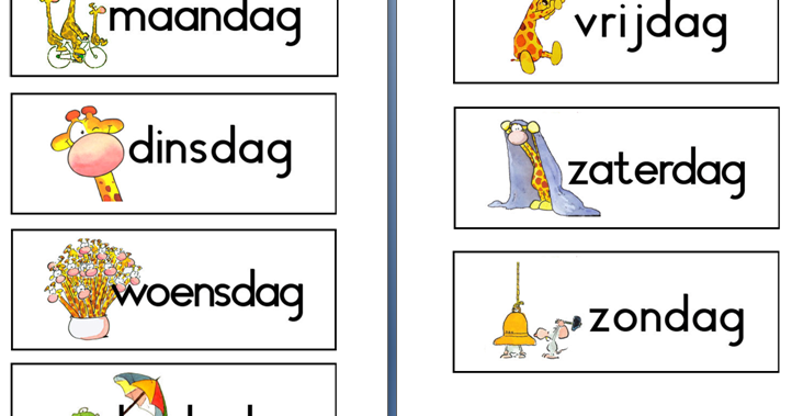 Gietjes Corner: De dagen van de week