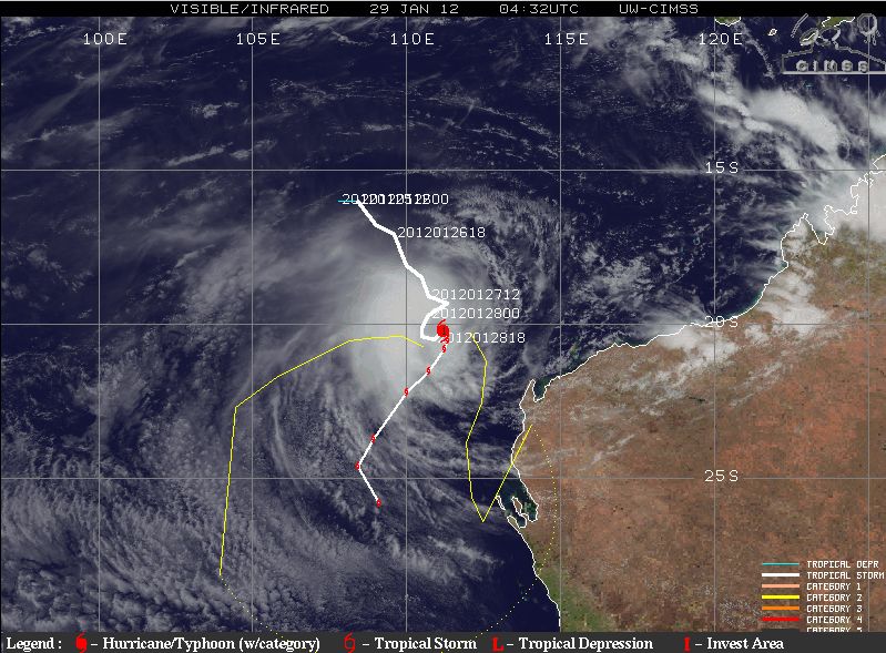 SA Weather and Disaster Observation Service: Cyclone threat for Pilbara ...