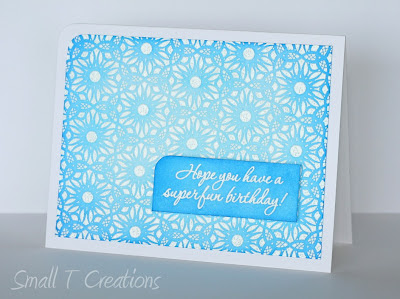 Small T Creations: Blue Birthday Card