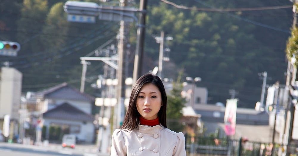 Mitsu Dan Japanese Gravure Idol Modest Office Dress Fashion Photo Shoot Outdoor ~ Jav Photo