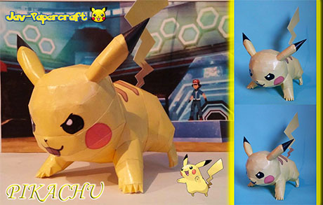 Pokemon: Pikachu Papercraft | Paperized Crafts