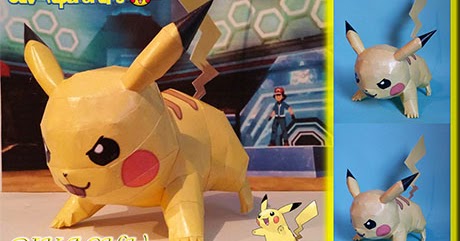 Pokemon: Pikachu Papercraft | Paperized Crafts