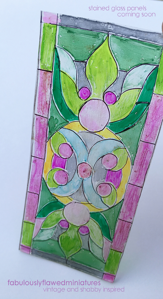 Fabulously Flawed Miniatures: Miniature Stained Glass Frames...