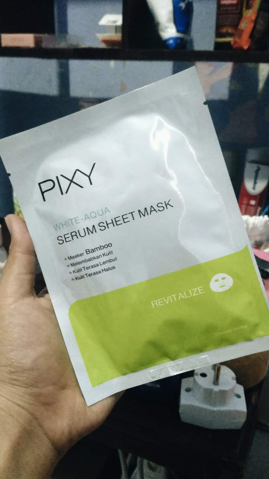 REVIEW: Pixy White-Aqua Serum Sheet Mask Masker Bamboo Revitalize