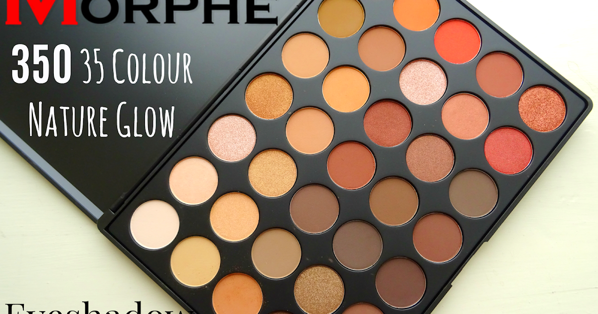 Morphe 35O 35 Colour Nature Glow Eyeshadow Palette Review | Emily Bashforth