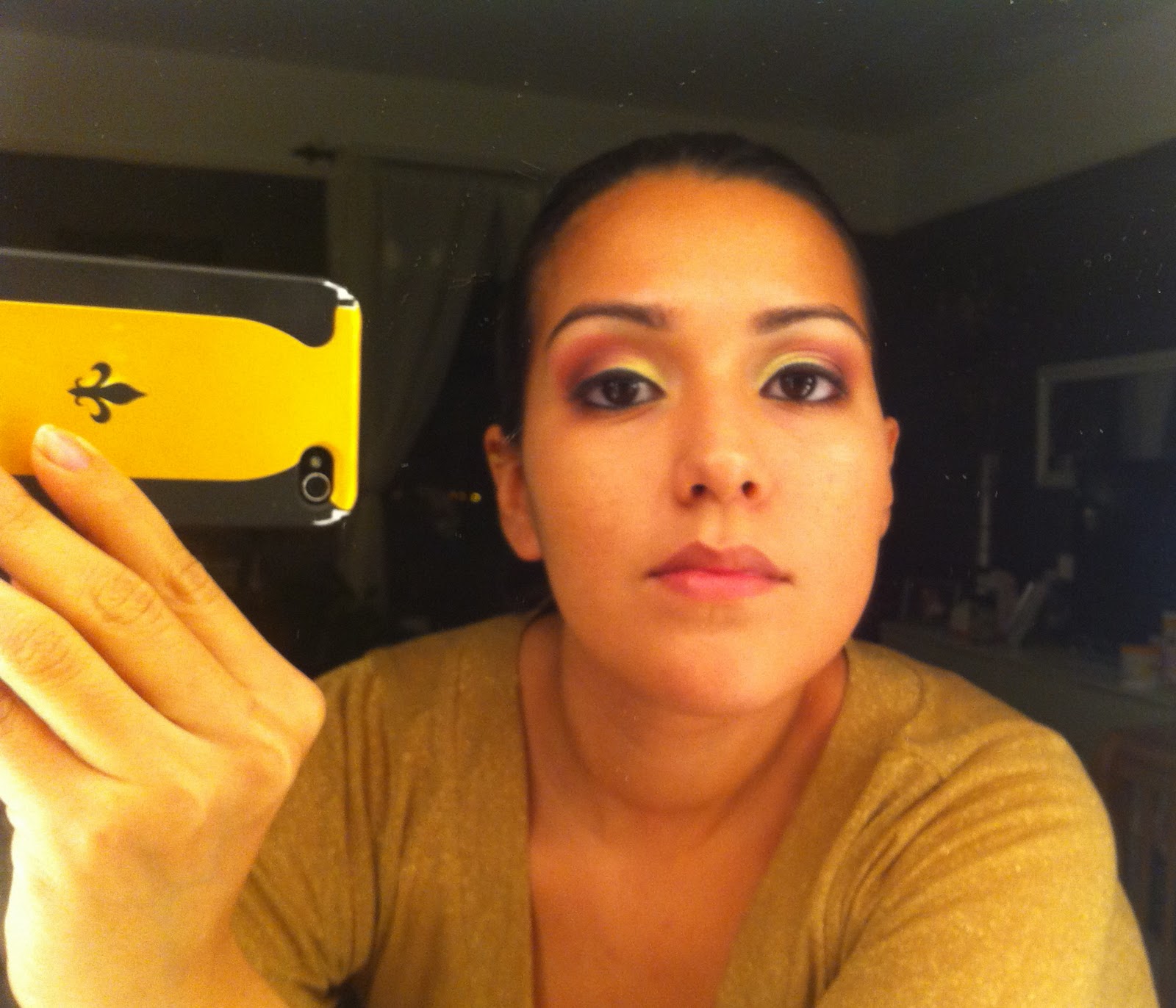 LSU Tigers Purple and Gold Eye Makeup - Domesticated Me