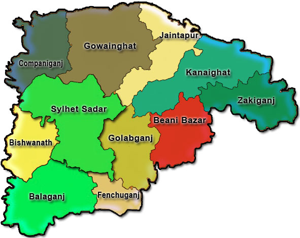 Map view of sylhet ~ Easy World