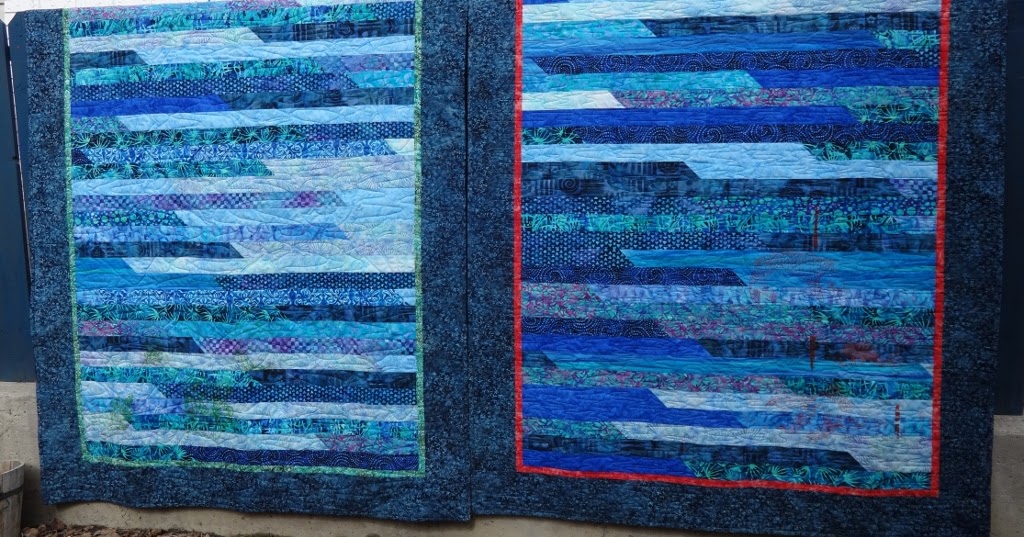 Inch by Inch Quilting: Two underwater quilts