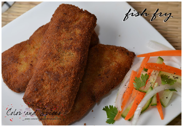 Color and Spices: Fish fry...from the streets of Kolkata