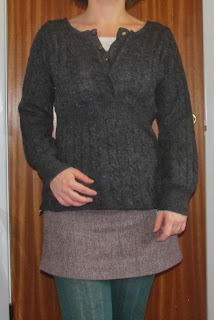 Refashion Co-op: Frumpy sweater to chic sweater