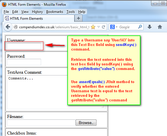 Selenium-By-Arun: 415. Using getAttribute("value") with a text box field