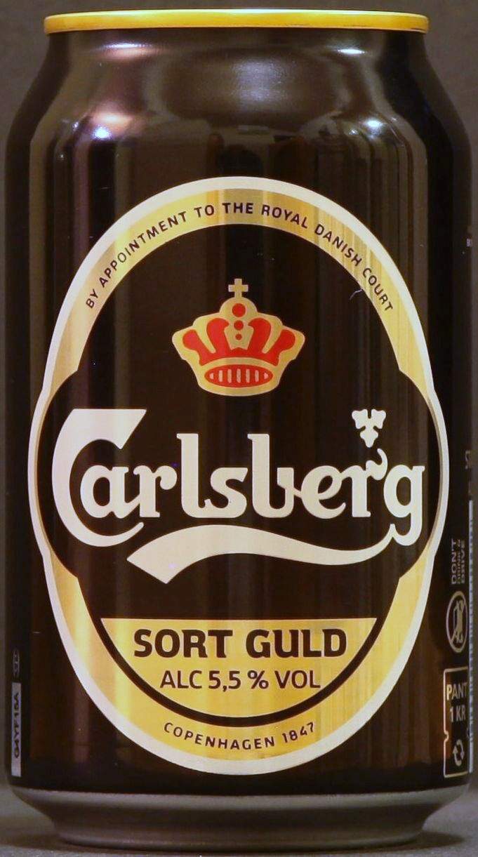 Burk-Bloggen: Carlsberg Sort Guld (33 cl) : ny dekor fran Can-Pack (303874)