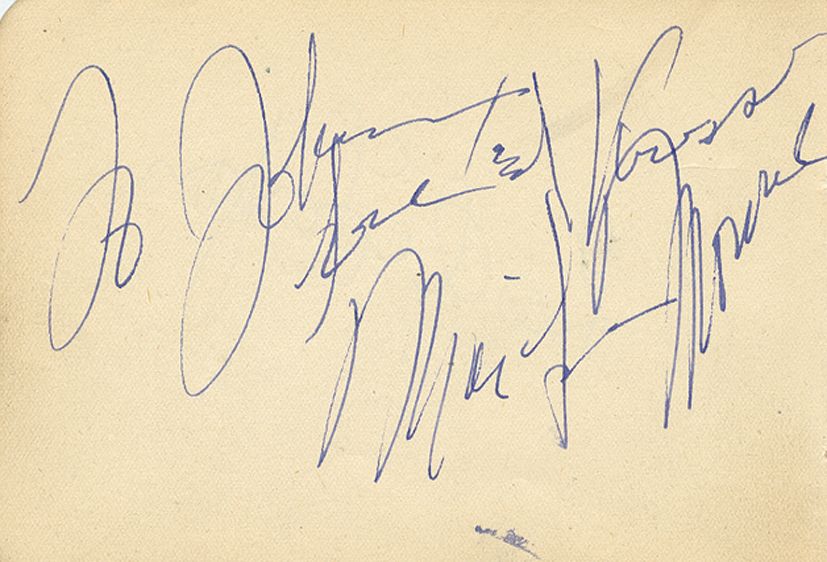 Marilyn Monroe's Autograph: Evolution and Timeline: Evolution of ...