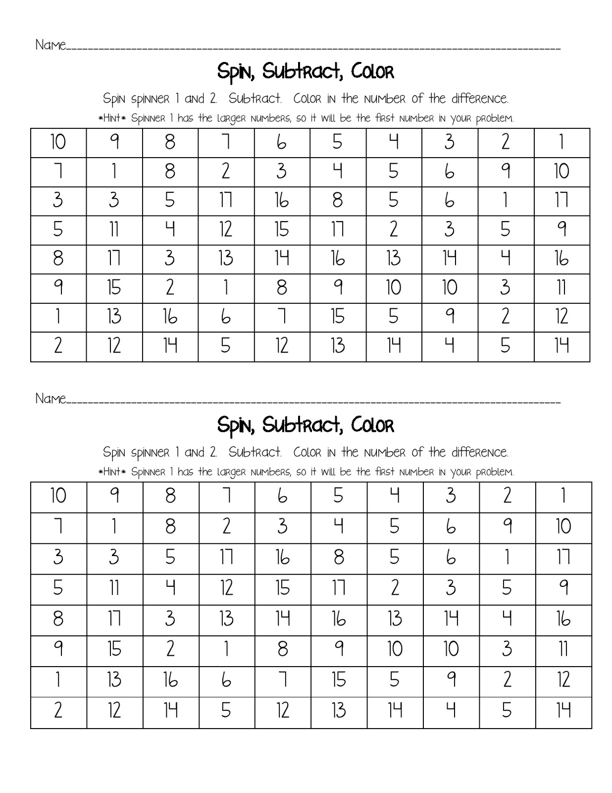 The Go To Teacher: Math Freebies