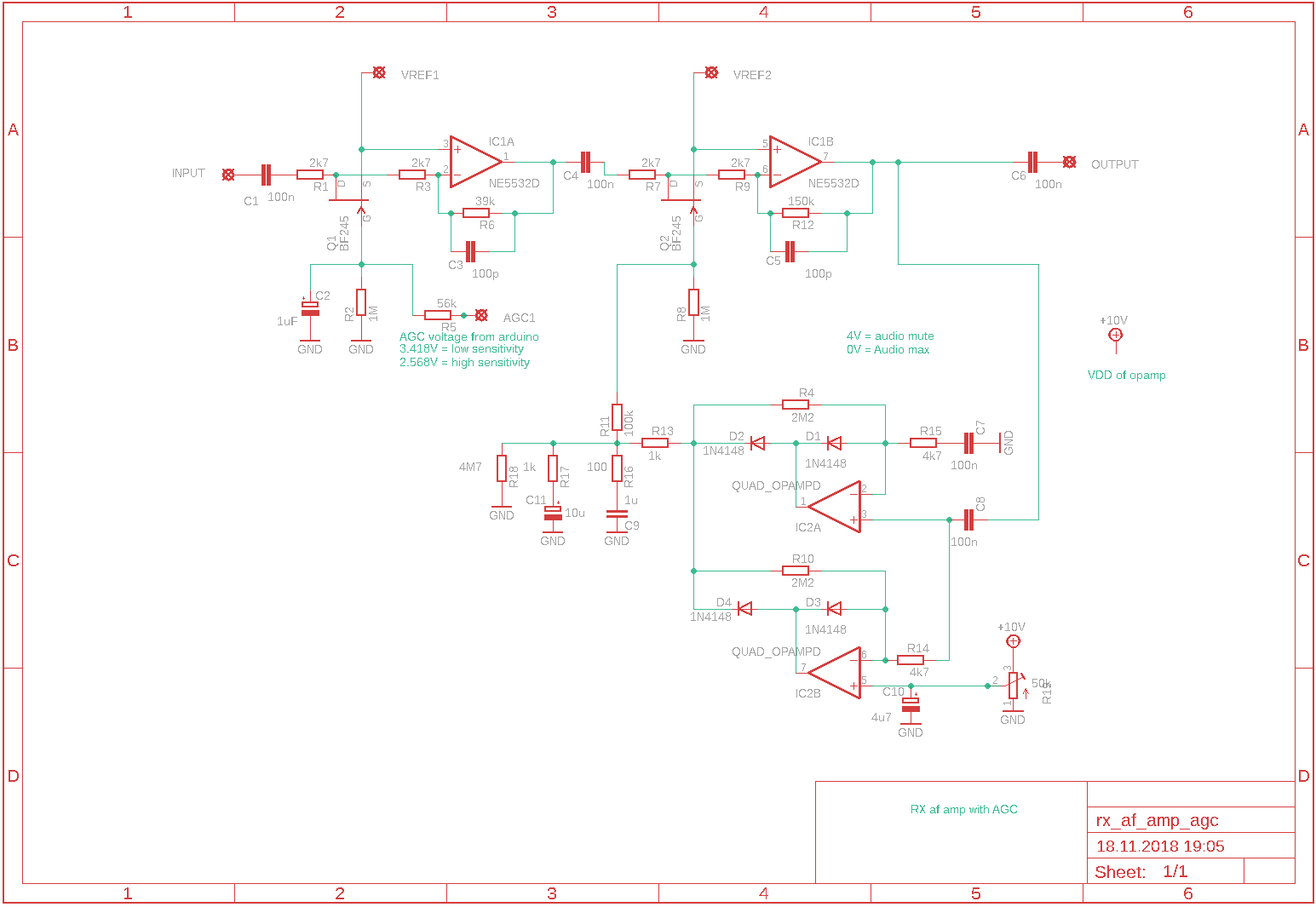 OH2BTG Radio Amateur Blog: RX audioamp with agc and RF preamp 2...70MHz ...