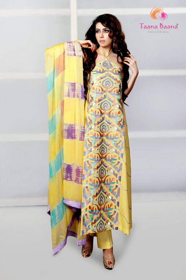 Taana Baana Summer Collection 2013 Vol 01 | Panoramic Embroidered ...