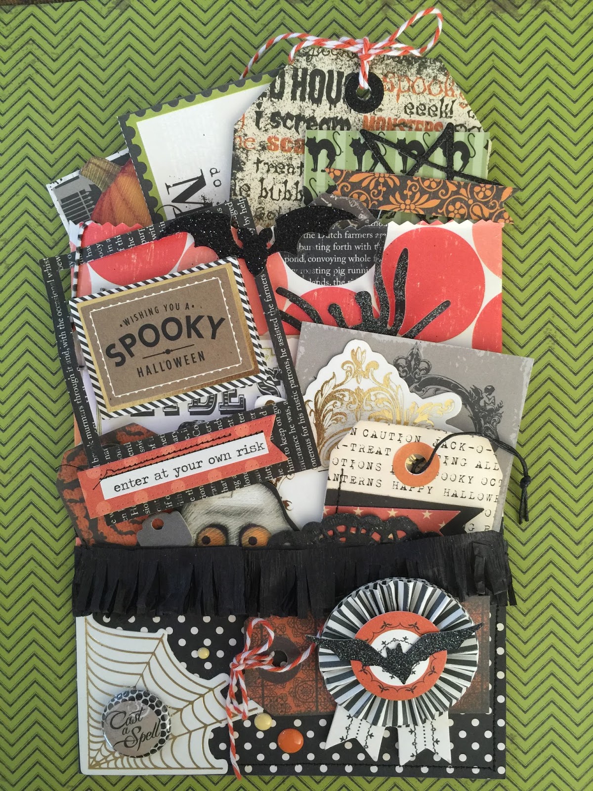 Lorrie's Story: Halloween Loaded Bag / Flip Bag with Tutorial