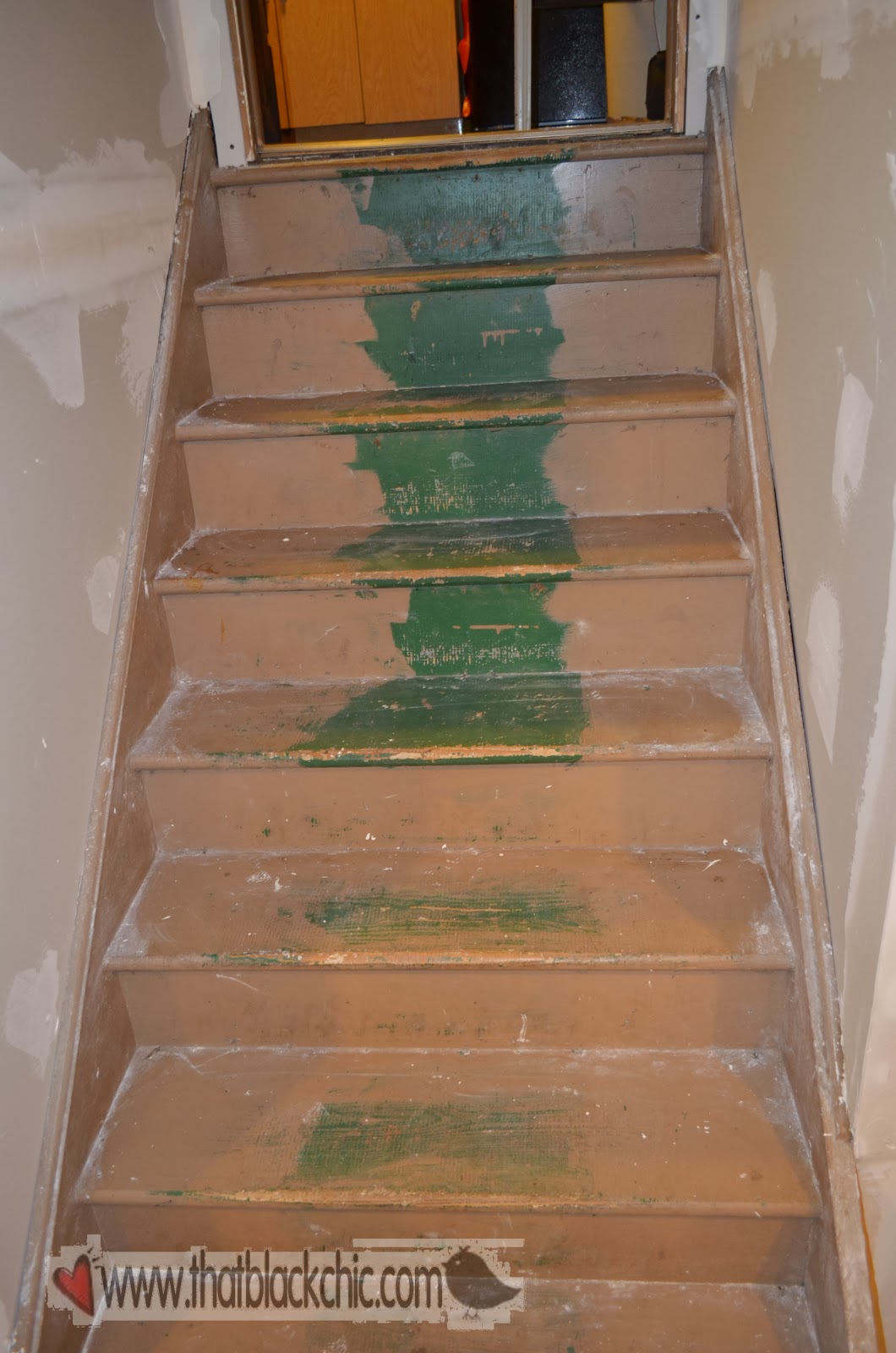 Whites stairs, meet blue stripes | That Black Chic