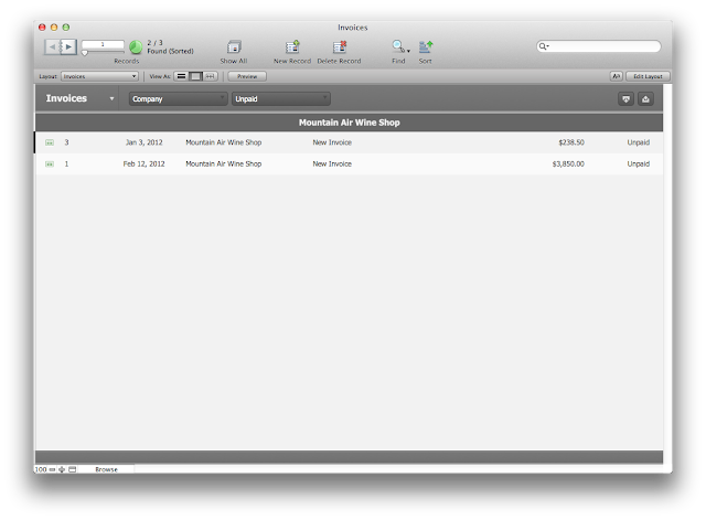 The Mac Office: Estimates and Invoices: FileMaker Pro 12 Starter Solution