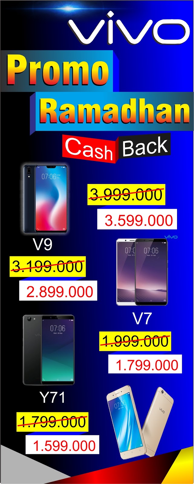 X-Banner Promo Handphone | Disain Grafis Murah