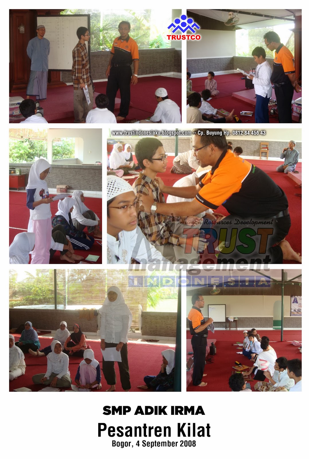 Trust Management Indonesia: SMP ADIK IRMA, Pesantren Kilat, Bogor, 4 ...