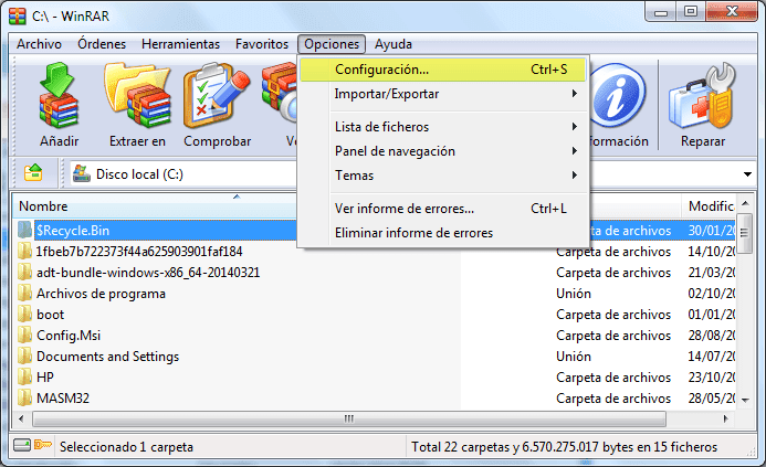 Cómo optimizar el menú contextual de WinRAR - VidaBytes