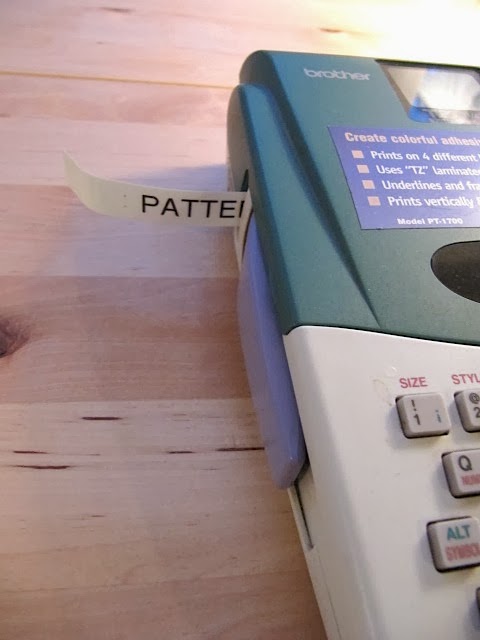 Sew Many Ways...: Organizing...My Label Maker