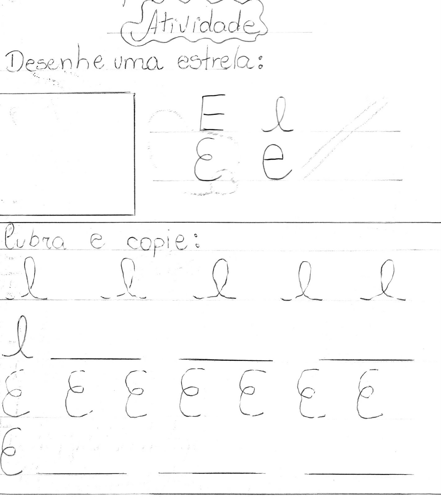 Profª Marcela - atividades: Letra E 4