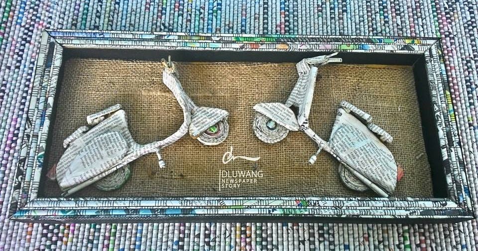 DluwangArt Kerajinan Kertas Koran Bekas: Produk Miniatur