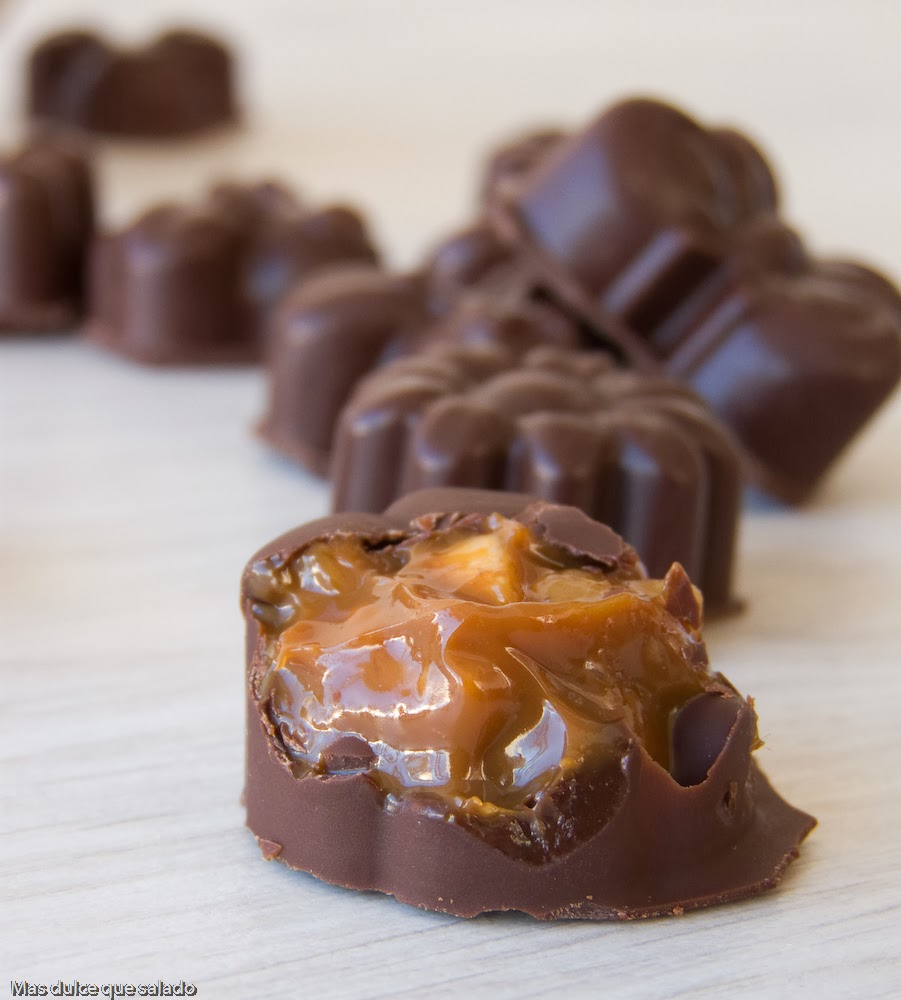 RECETAS DE CHOCOLATE: Bombones de chocolate con dulce de leche, nueces ...