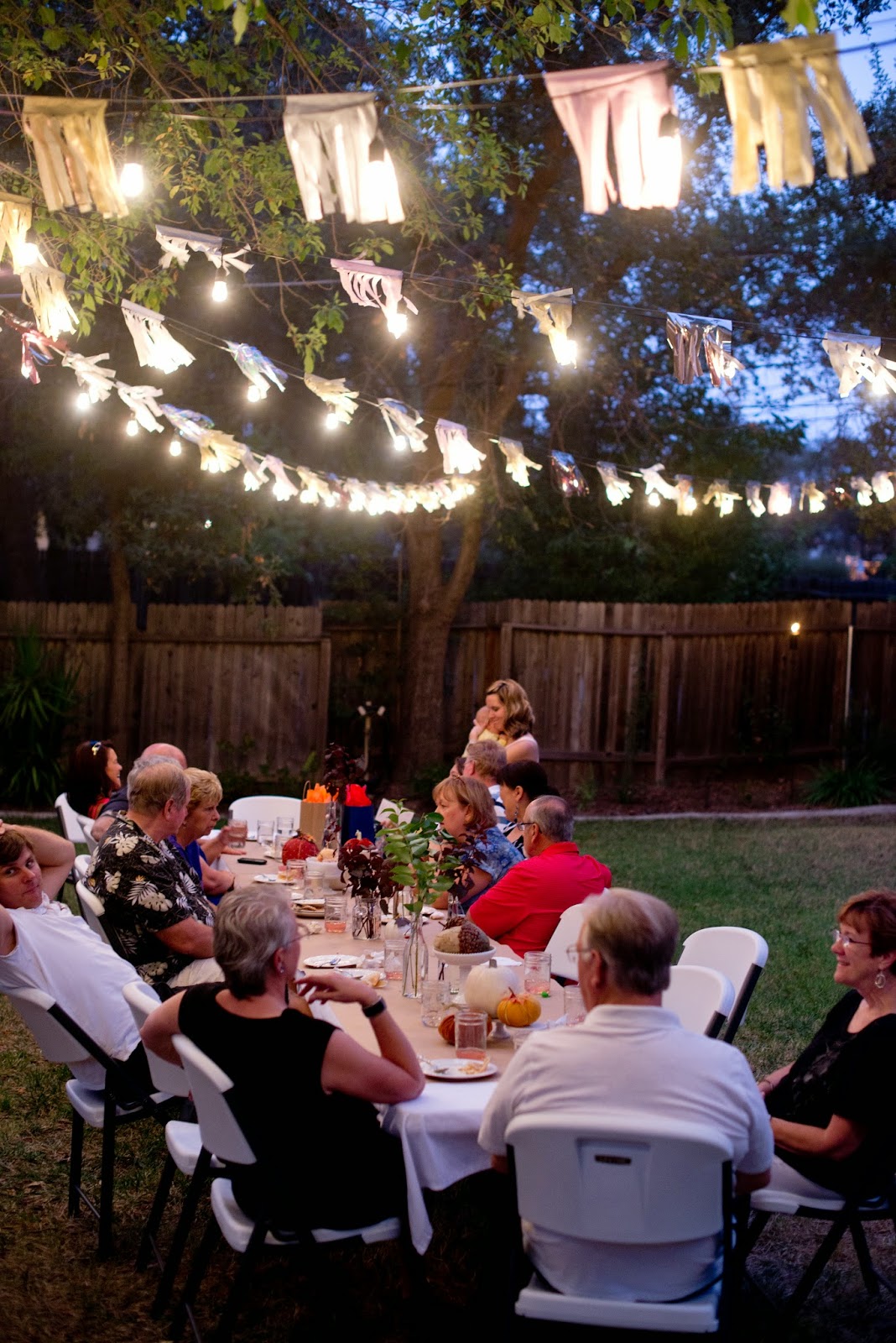 Domestic Fashionista: Fall Backyard Entertaining: Birthday Party