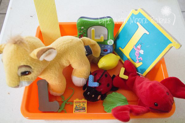 How to Make a Letter L Sensory Bin - Life with Moore Babies