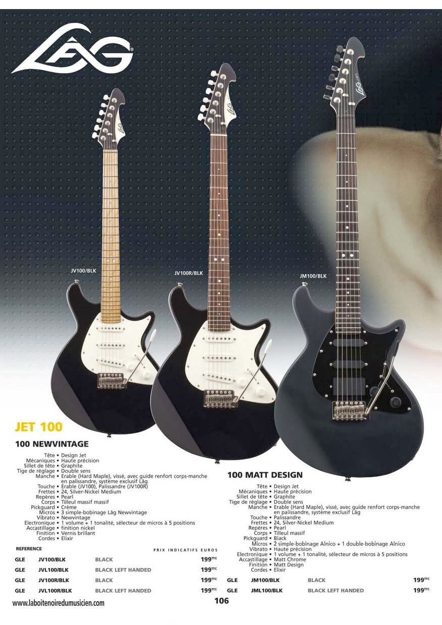 ROB SILVER: 2009 LAG GUITARS CATALOGUE