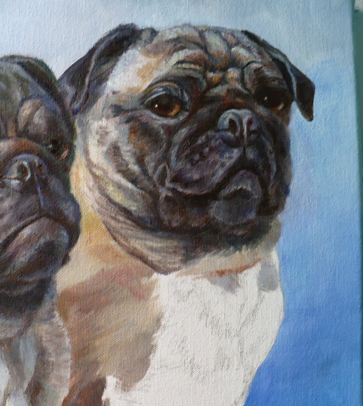 Zeh Original Art Blog Watercolor and Oil Paintings: Pug Dog Pet ...