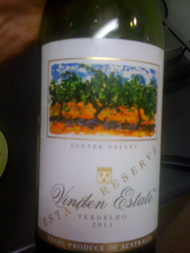 Vinden Estate Verdelho 2011 - Australian Wine and Drinks Review