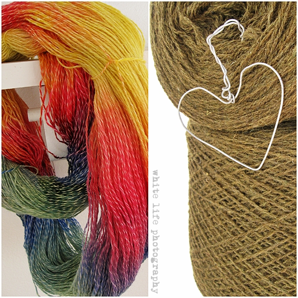 white life ©: Hand spun and hand dyed wool ...