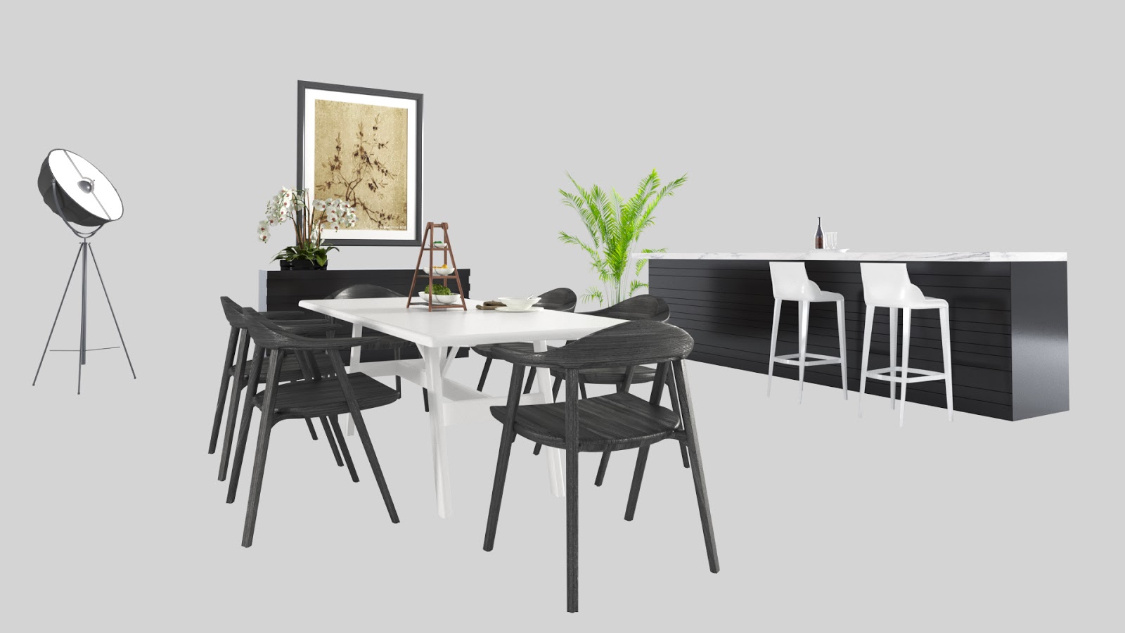 templates 3D: Kitchen & Dining