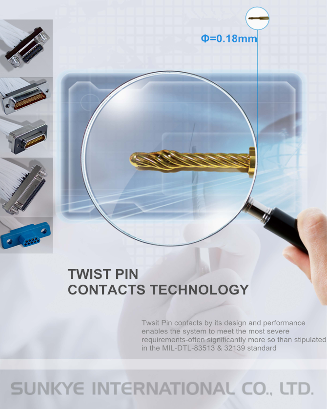 Sunkye International Co.,Ltd: Micro D-Sub Connector with Twist Pin ...
