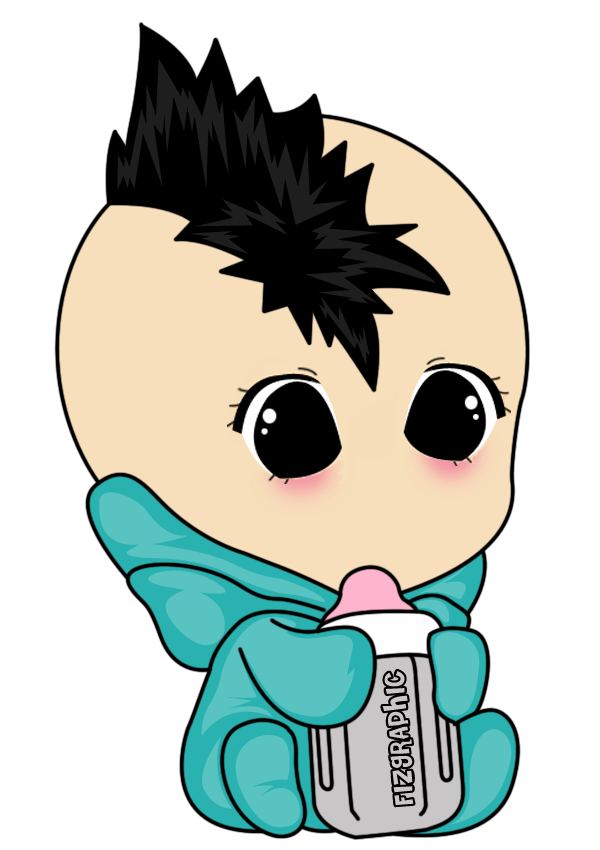 Fizgraphic: Freebies Doodle Baby Punk Comel